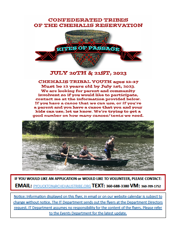 Events Archive - The Chehalis Tribe