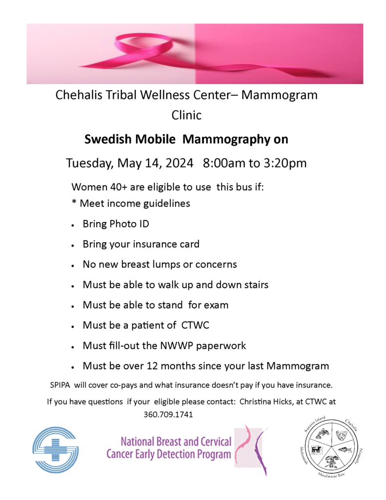 Announcements - The Chehalis Tribe