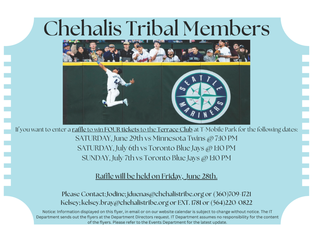 Announcements - The Chehalis Tribe