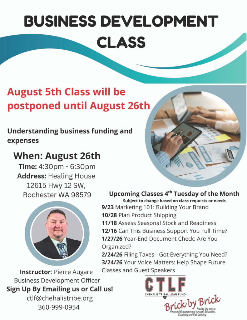 Business Development Class! - The Chehalis Tribe