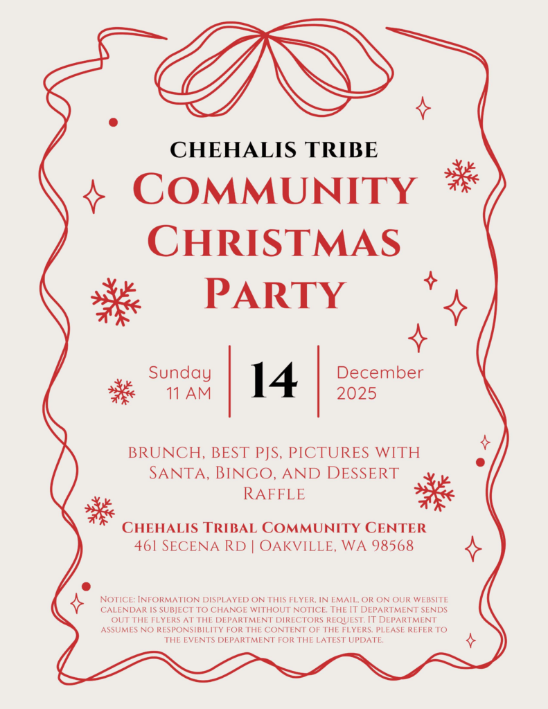 Community Christmas Party! - The Chehalis Tribe